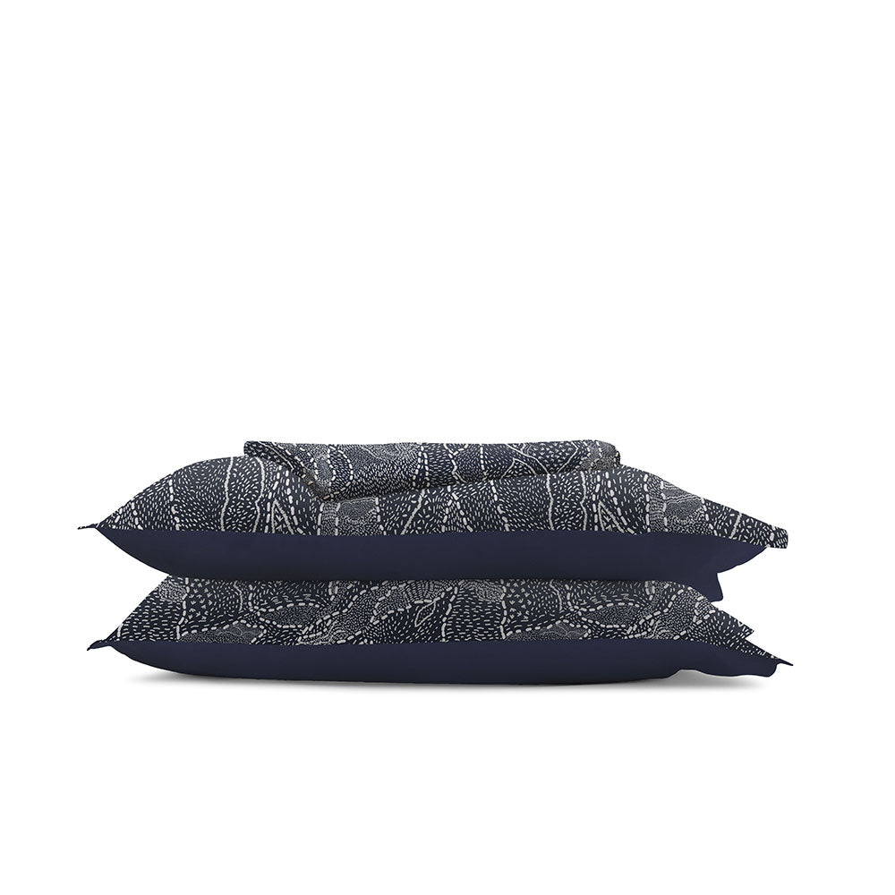 Comfort Percale Stitch Fields Sheet Set | Himêya Life
